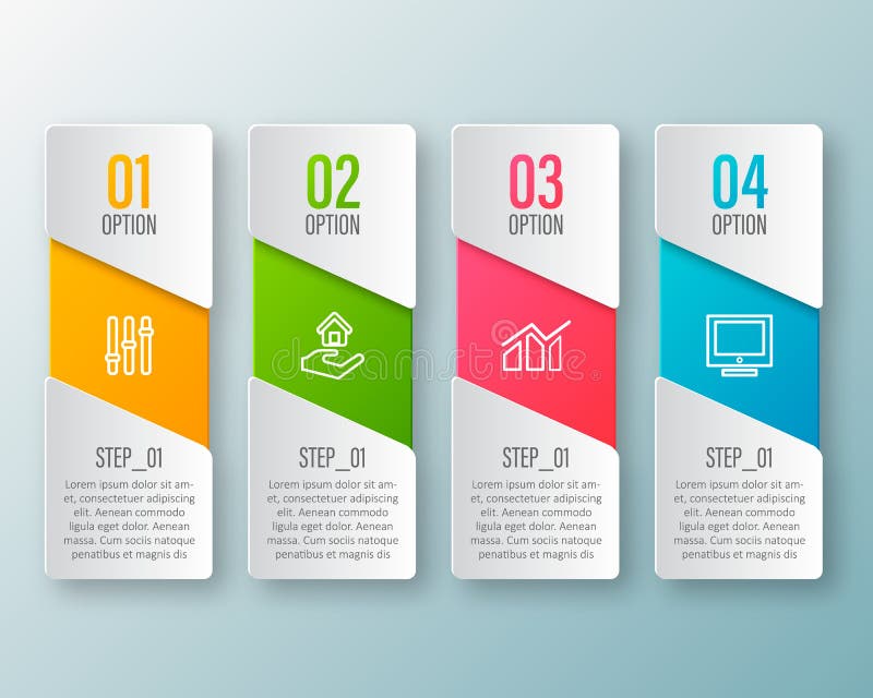 Abstract 3D Paper Infographics. Business Template .Vector Illustration ...