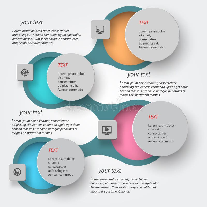 Abstract 3d Paper Infographics Stock Vector - Illustration of paper ...