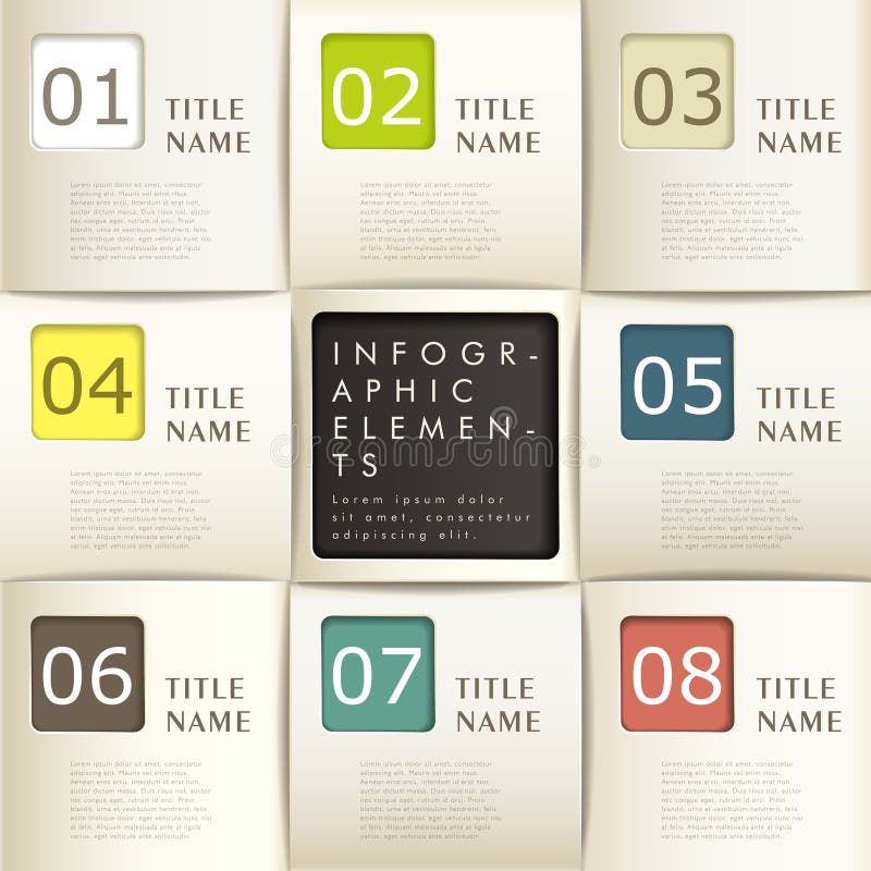 Abstract 3d Paper Infographics Stock Vector - Illustration of design ...