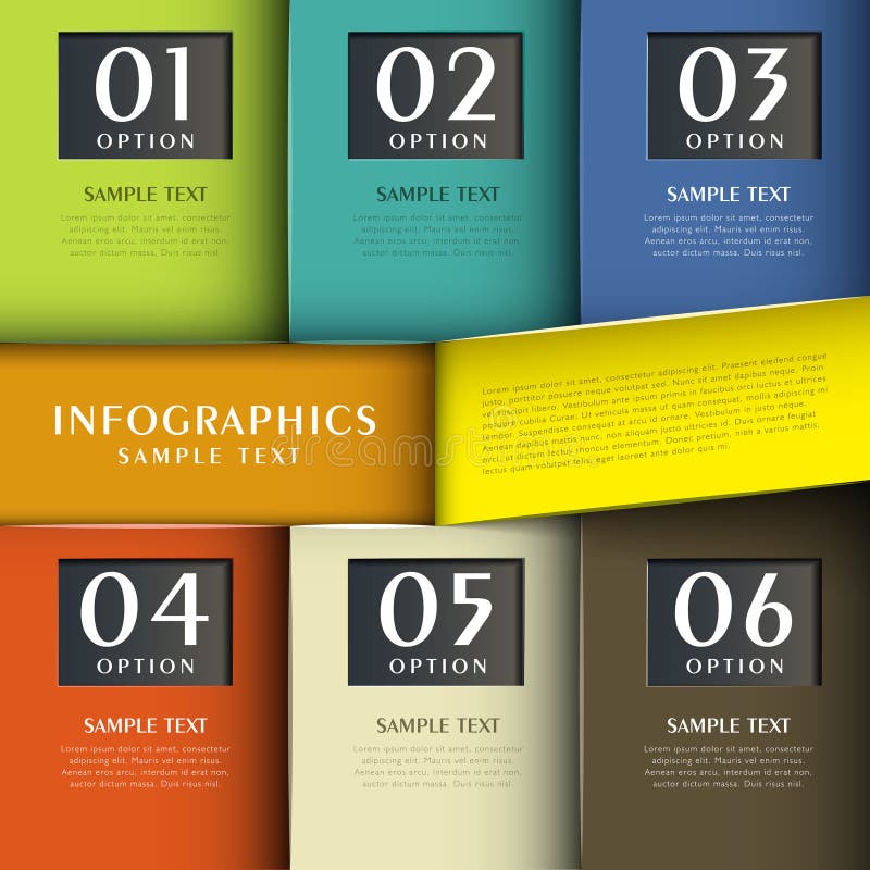 3d Paper Abstract Flow Chart Infographics Stock Vector - Illustration ...