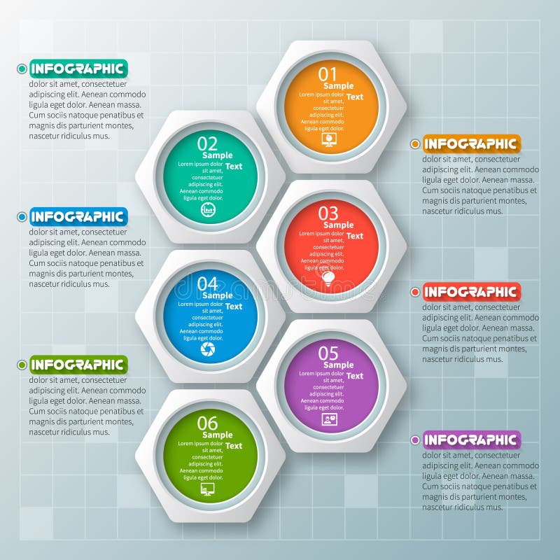Abstract 3D Paper Infographics Stock Vector - Illustration of blank ...