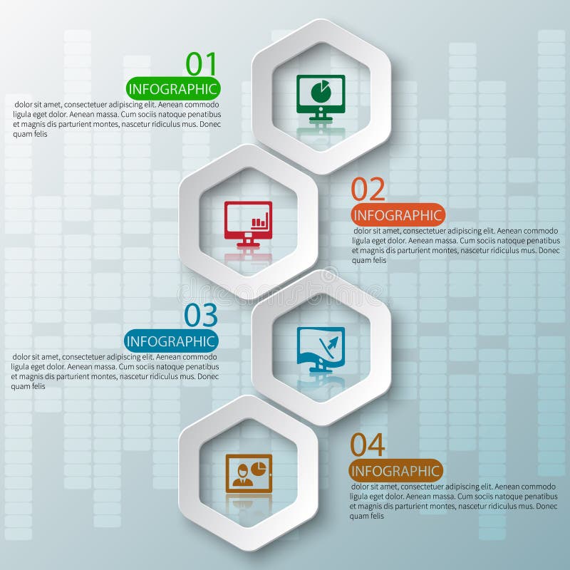 Abstract 3D Paper Infographics Stock Vector - Illustration of ...