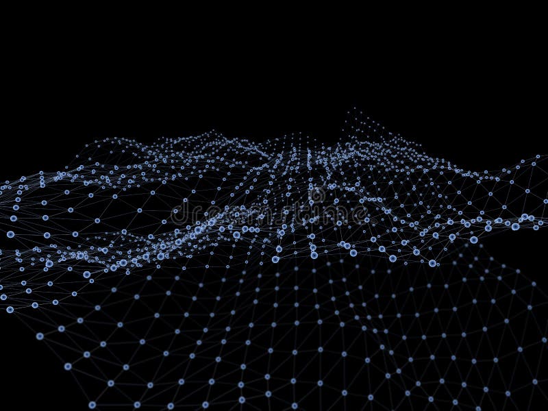 Abstract 3d Plexus Background Technology Stock Illustration ...