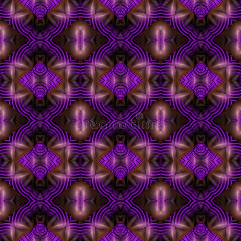 3d Purple Geometric Pattern Stock Illustration - Illustration of font ...