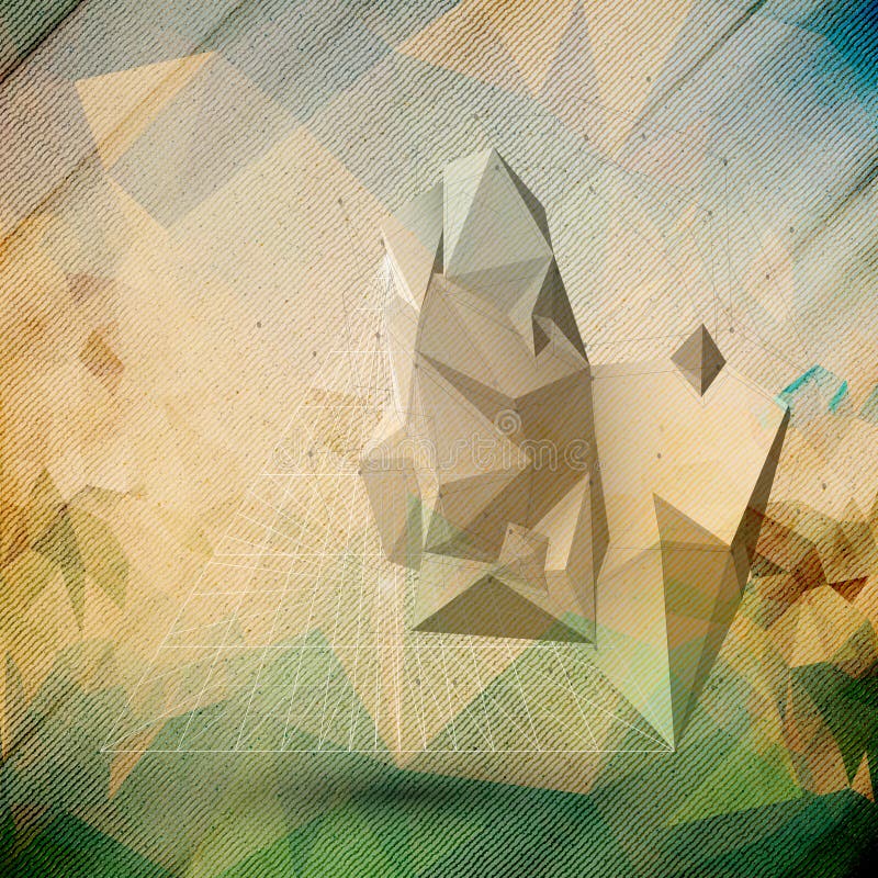 Abstract 3D Pyramid. Template for Business or Stock Vector ...