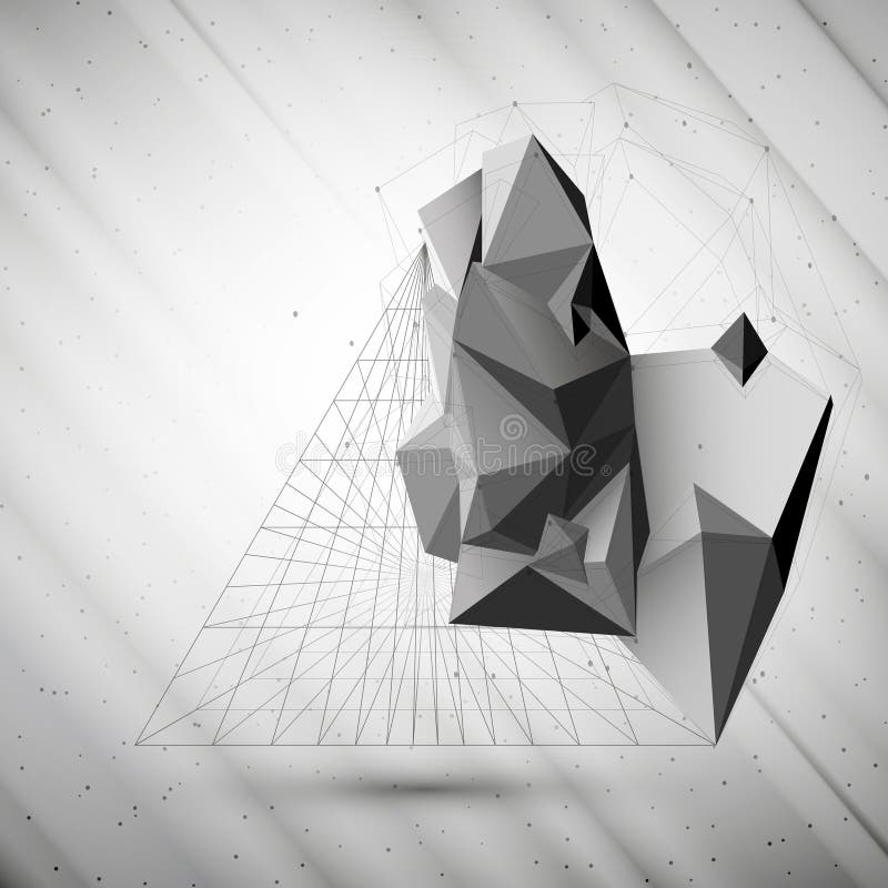 Abstract 3D Pyramid, Vector Template for Business Stock Vector ...