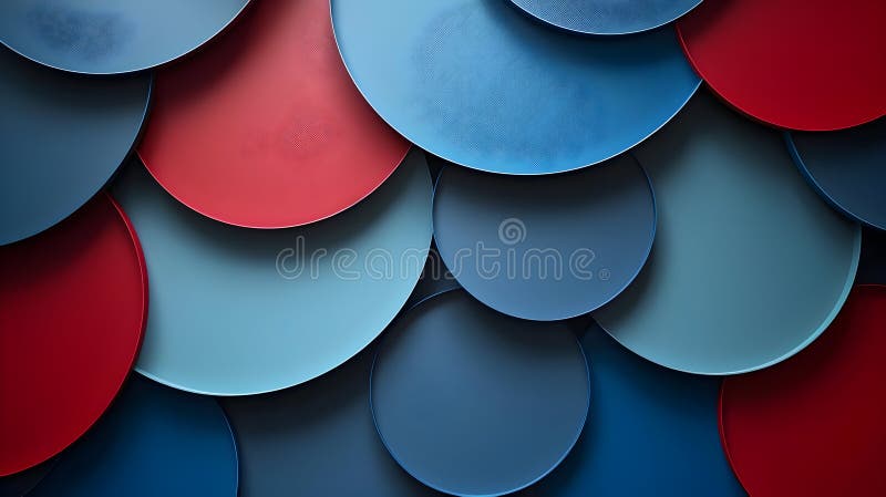Abstract 3D Red and Blue Circle Background Stock Illustration ...