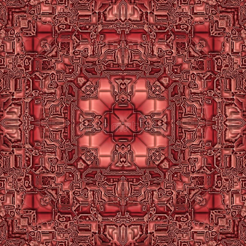 Kaleidoscopic Gradient 3D View of Old Tunnel with Brick Wall Stock ...