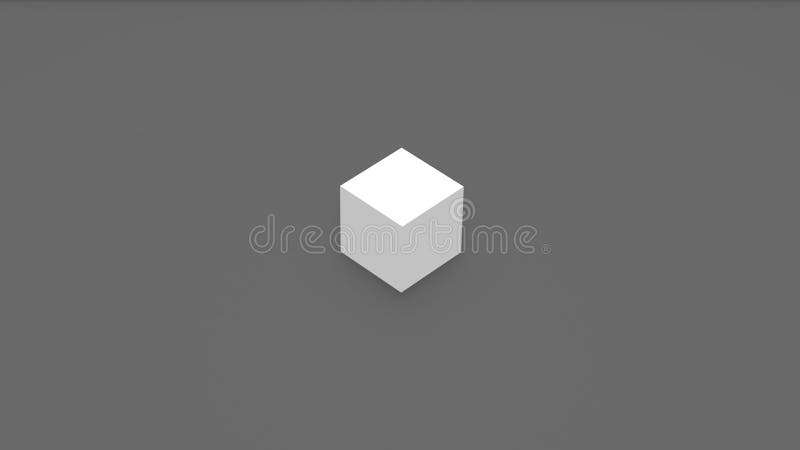 Abstract 3d Render of Disassembled and Assembled Cube Shape in ...