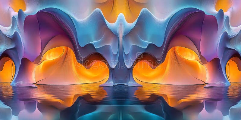 Abstract 3D Render, Dynamic Shapes, Digital Art, Fluid Design, Liquid ...