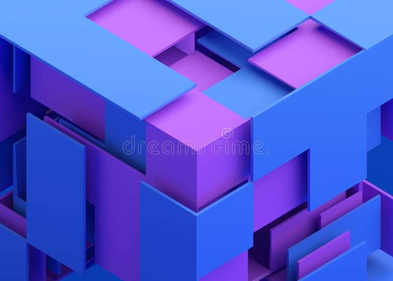 Abstract 3D Render stock illustration. Illustration of cylinder - 183852725