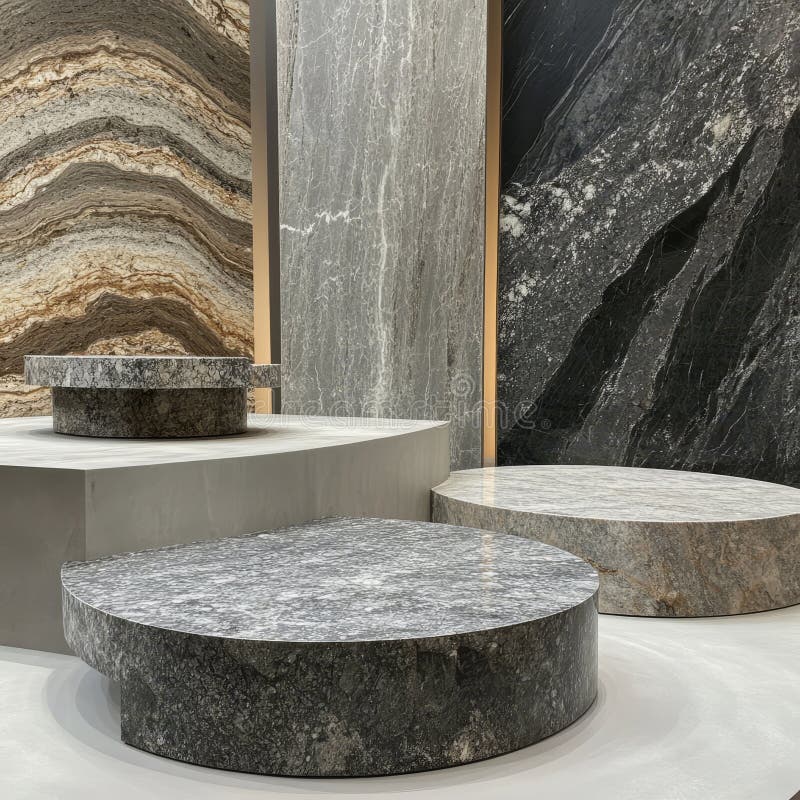 Abstract 3d Render of Marble Podium for Product Presentation. Modern Background Stock ...