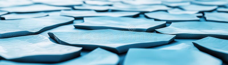 Abstract Ice Floes Climate Change Global Warming 3D Render Stock ...
