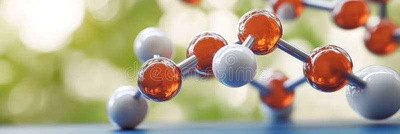Abstract 3D Render of Molecules Structure Background, Chemistry ...