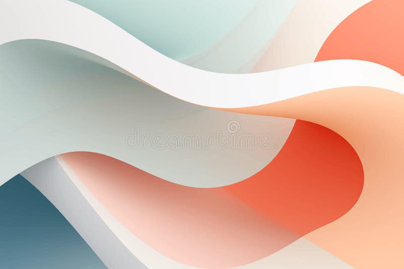 Abstract 3d Render Pleasant Soft Colors Isolated Vector Style ...