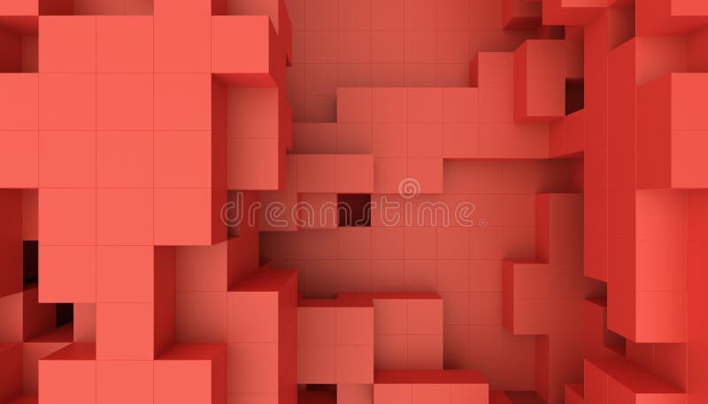 Abstract 3D Render stock illustration. Illustration of geometry - 196074094