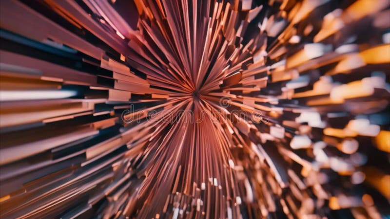 Abstract 3D Render with Red and Orange Colors Stock Video - Video of ...