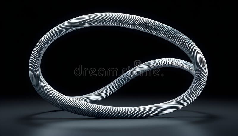 Abstract 3D Render of a Twisted, Intertwined Structure Stock ...