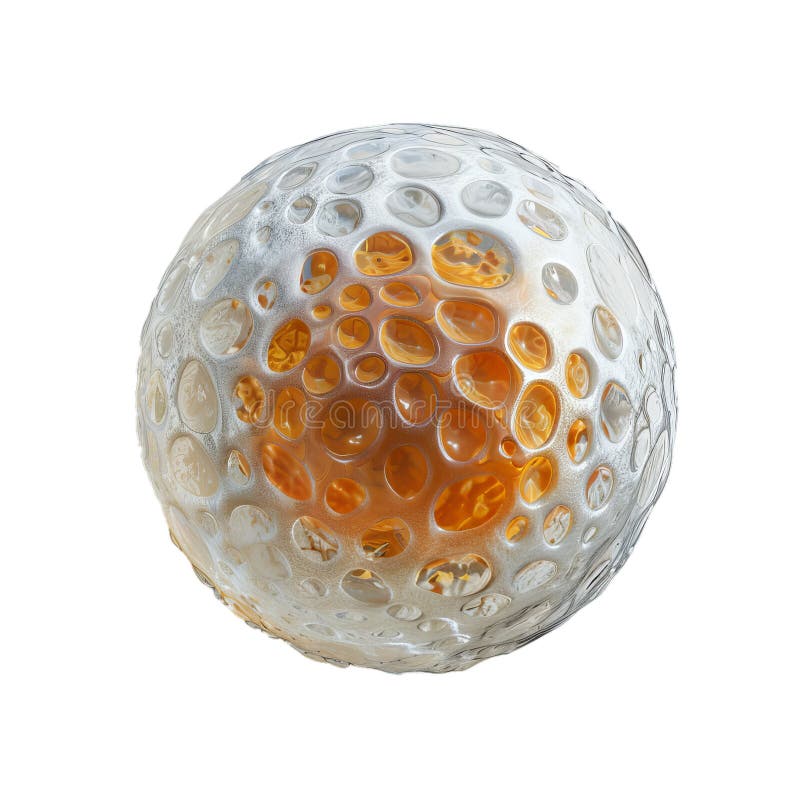 Abstract 3d Rendered Glass Sphere with Inclusions Stock Image - Image ...