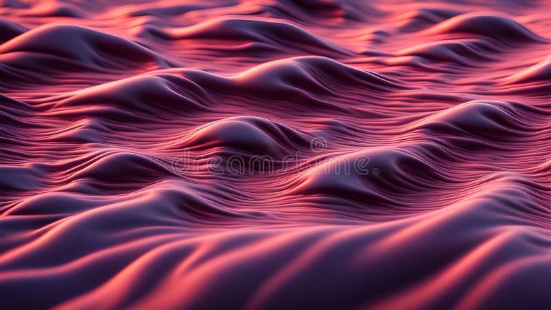 Abstract Image of a Viscous Red Flowing Liquid Fluid - 3D Render Stock ...