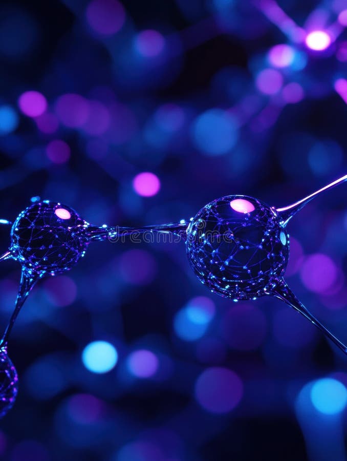 Abstract 3D Rendering of Botulinum Toxin Molecules Depicted in Vibrant ...