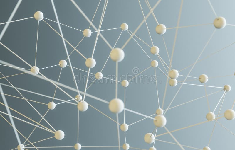 Abstract 3d Rendering of Chaotic Structure Stock Illustration - Illustration of contemporary ...