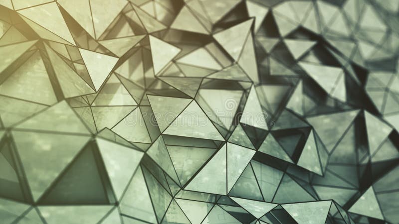 Abstract 3d Rendering of Chaotic Structure with Grunge Texture Stock ...