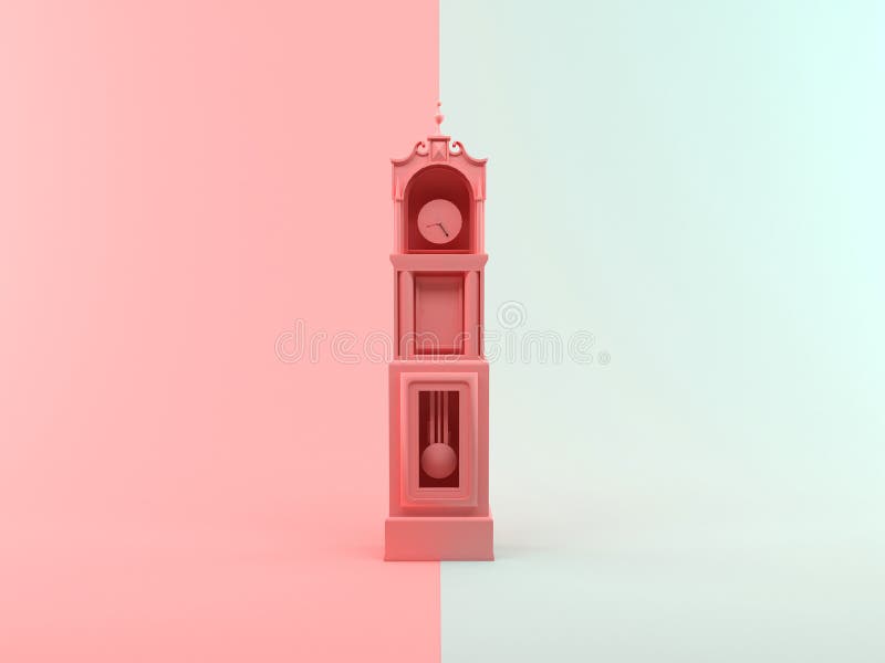 Abstract 3D Rendering Clock Stock Illustration - Illustration of render ...