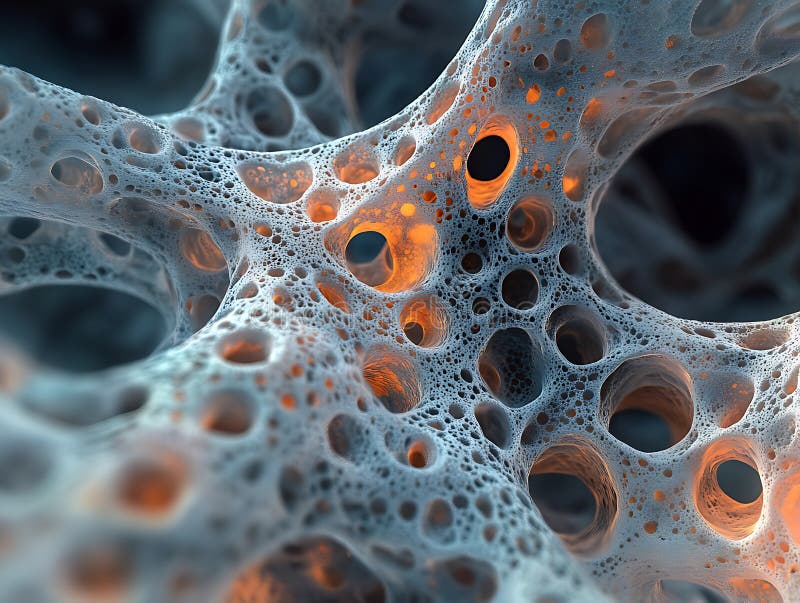 Abstract 3D Rendering of a Complex, Organic Structure Stock ...