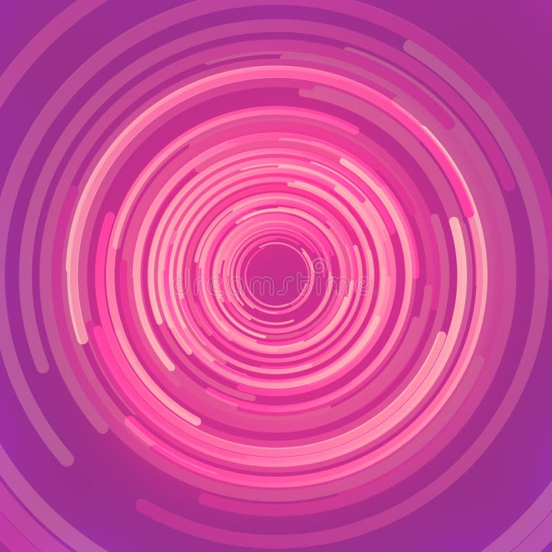 Abstract 3d Rendering Composition of Pink Colored Circles. Computer ...