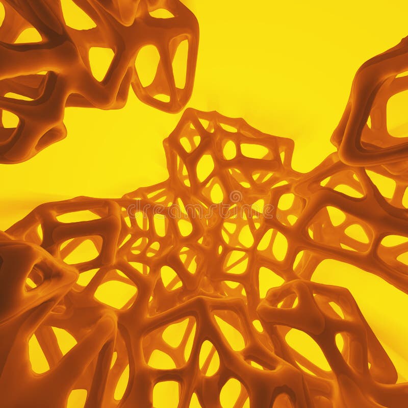 Abstract 3d Rendering Concept of High Poly Sphere with Chaotic Mesh ...