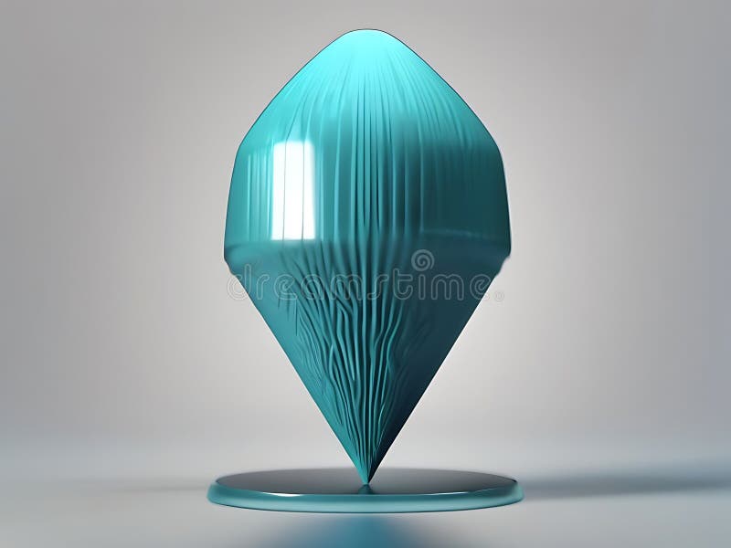 Abstract 3D Rendering of Conical Capsule Morphing Simple Stock ...