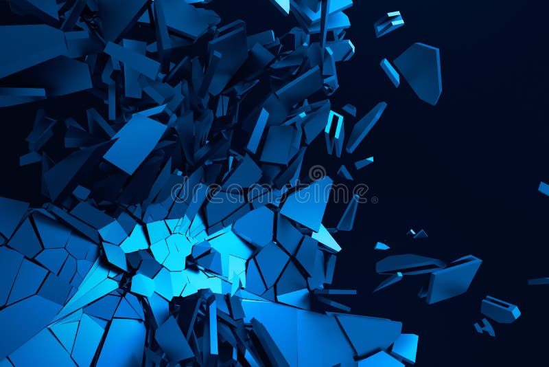 Abstract 3D Rendering of Cracked Surface. Stock Illustration ...