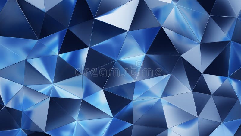 Abstract 3d Rendering of Crystal Blue Surface Stock Illustration ...