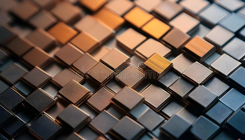 Abstract 3d Rendering of Abstract Cubes Geometric Pattern Background ...