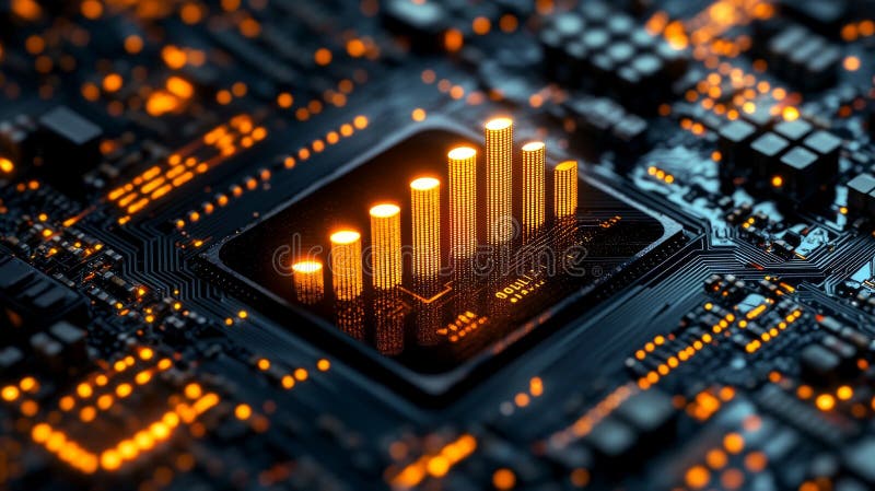 An Abstract 3D Rendering of Cylindrical Shapes is Depicted on a ...