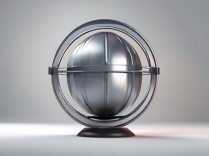 Abstract 3D Rendering of Ellipsoidal Capsule Rotating Simple Stock ...