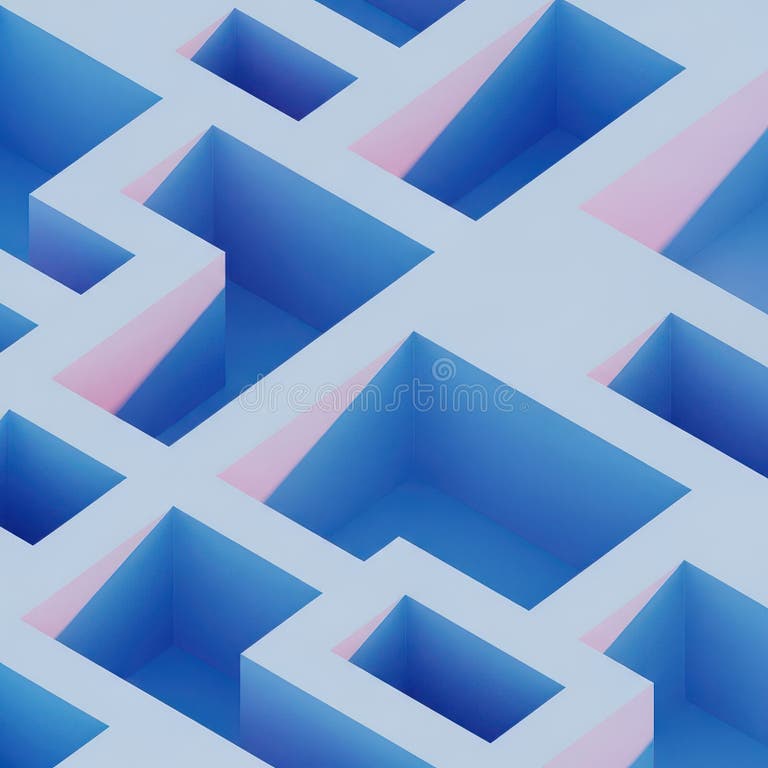 Abstract Blue Maze Pattern Stock Illustrations – 5,659 Abstract Blue ...