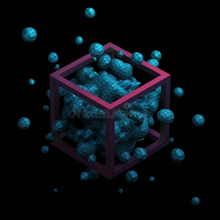 Abstract 3D Rendering of Flying Liquid. Stock Illustration ...