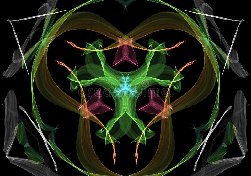 Abstract 3D Rendering Fractal Cover Photo Design in Size for Banner or ...