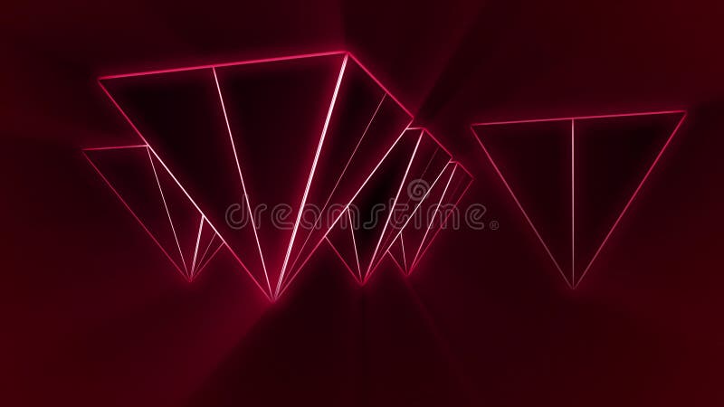 Abstract 3d Rendering of Geometric Background. Modern Looped Animation ...