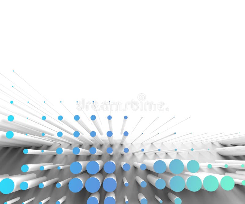 Abstract 3d Rendering of Geometric Halftone Background Stock ...