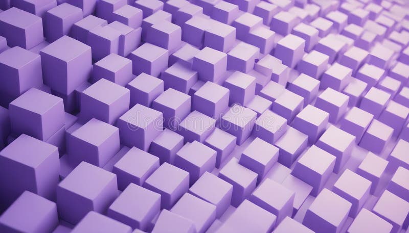 Abstract, 3D Rendering of a Geometric Pattern Composed of Numerous ...