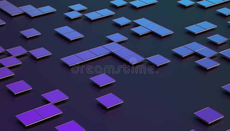 Abstract 3D Rendering of Geometric Surface Stock Illustration ...