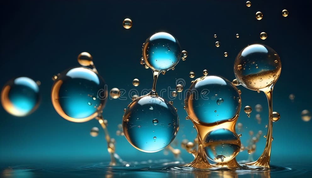 Merging Droplets Stock Illustrations – 105 Merging Droplets Stock ...