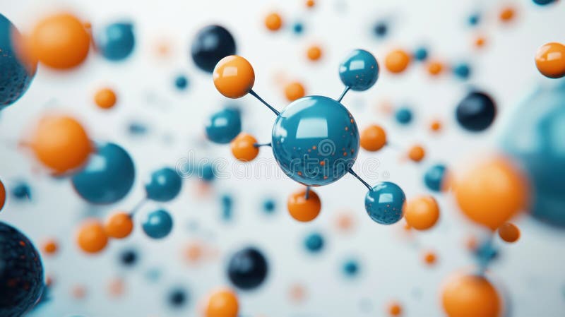 Abstract Molecular Structure Science Background Stock Illustration ...