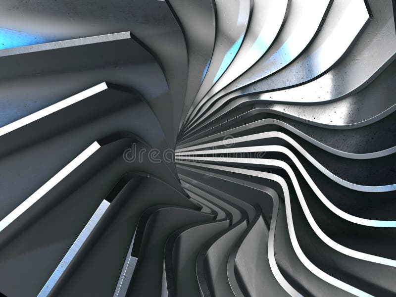 Abstract 3d Rendering of Metal Surface. Stock Illustration ...
