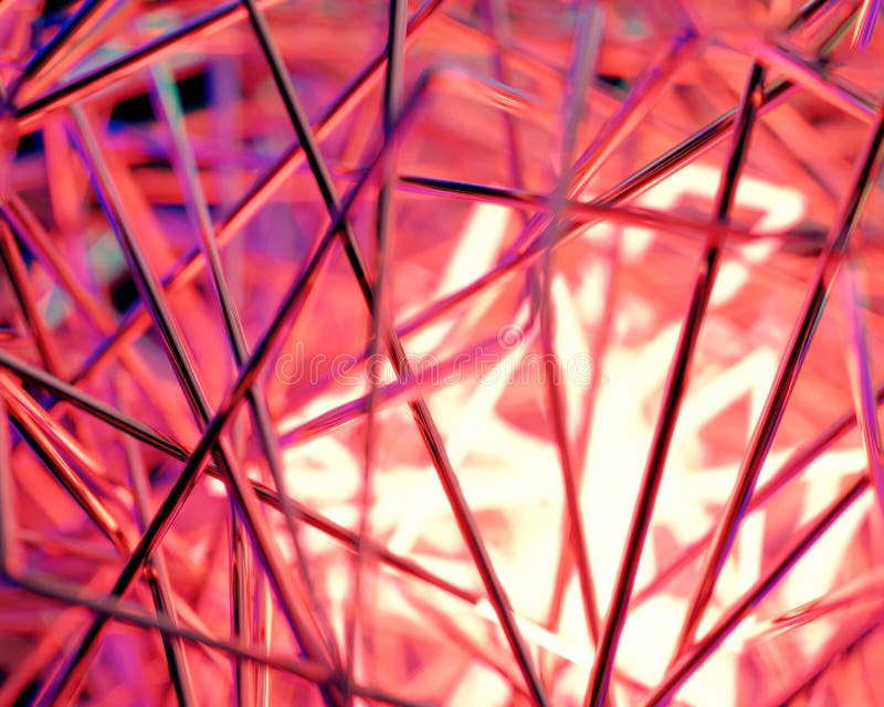 Abstract 3d Scene with Neon Lights Stock Photo - Image of technology ...