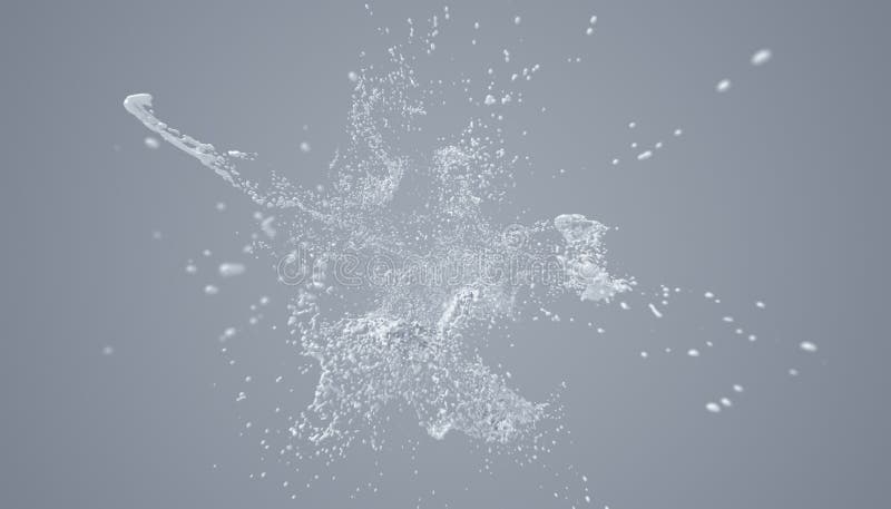 Abstract 3D Rendering of Paint Splash Stock Illustration - Illustration ...