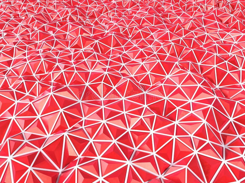 Abstract 3d Rendering of Red Surface Background with Futuristic Stock ...